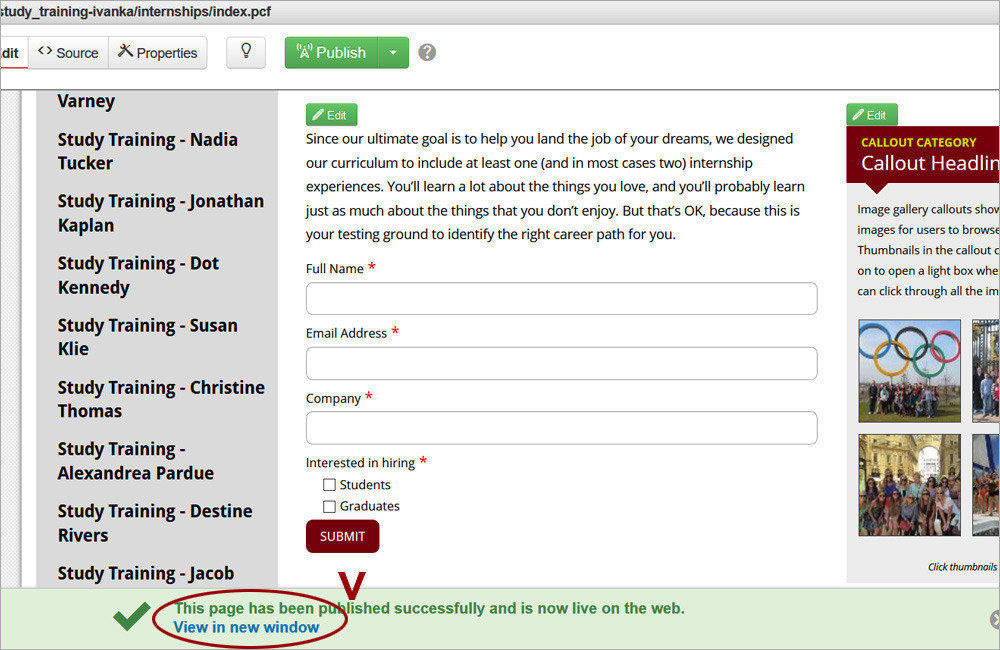 Form Assets - CMS Training | University of South Carolina